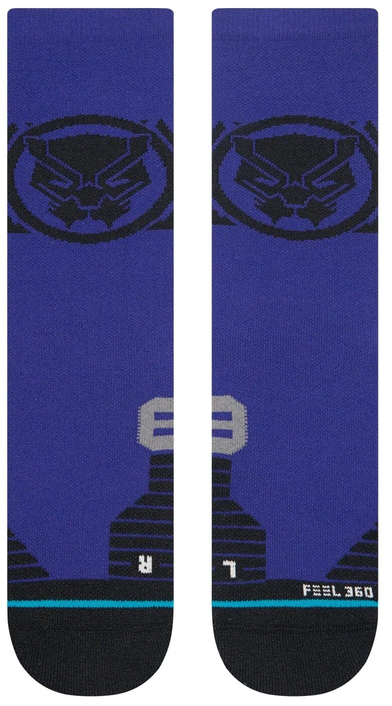 Stance x Marvel Black Panther The King FEEL360 Crew Socks Large Men's 9-13 | eBay