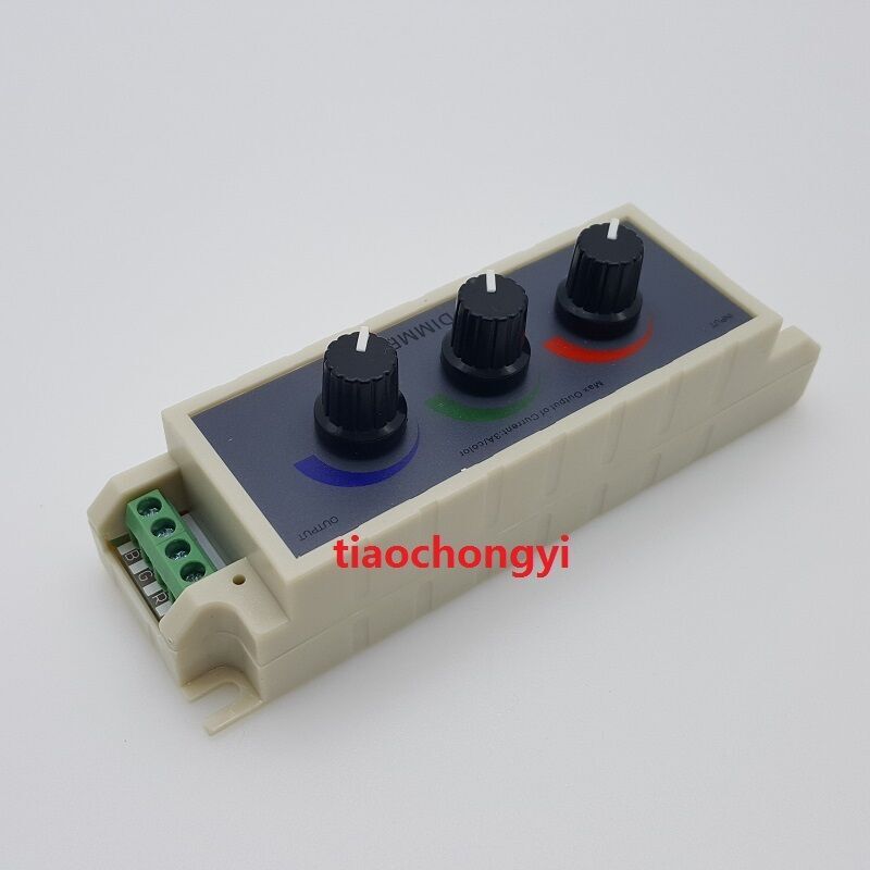 3A RGB controller 3 channel RGB led dimmer controller for strip light ...