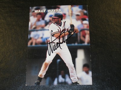 Walt Weiss Autographed Baseball Card | eBay