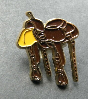 WESTERN SADDLE COWBOY LAPEL PIN BADGE 7/8 inch | eBay
