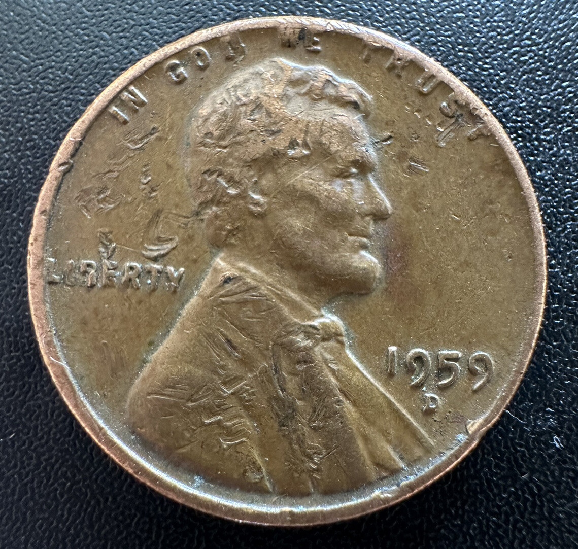 1959 D Lincoln penny errors “L” On Liberty on Rim Letters Over Edge | eBay