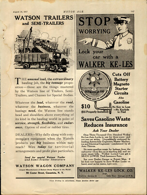 1917 Watson Trailers, Watson Wagon Company Ad: Canastota, New York | eBay
