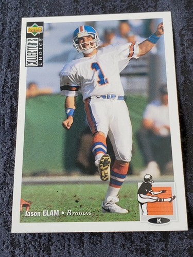 Jason Elam NFL Upper Deck Collector's Choice Football 1994 335 Card | eBay
