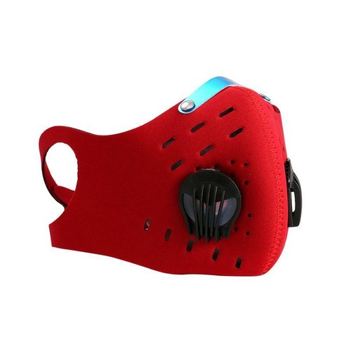 ⭐Face Mask Reusable Covering with Dual Valve Washable Breathable Unisex ...