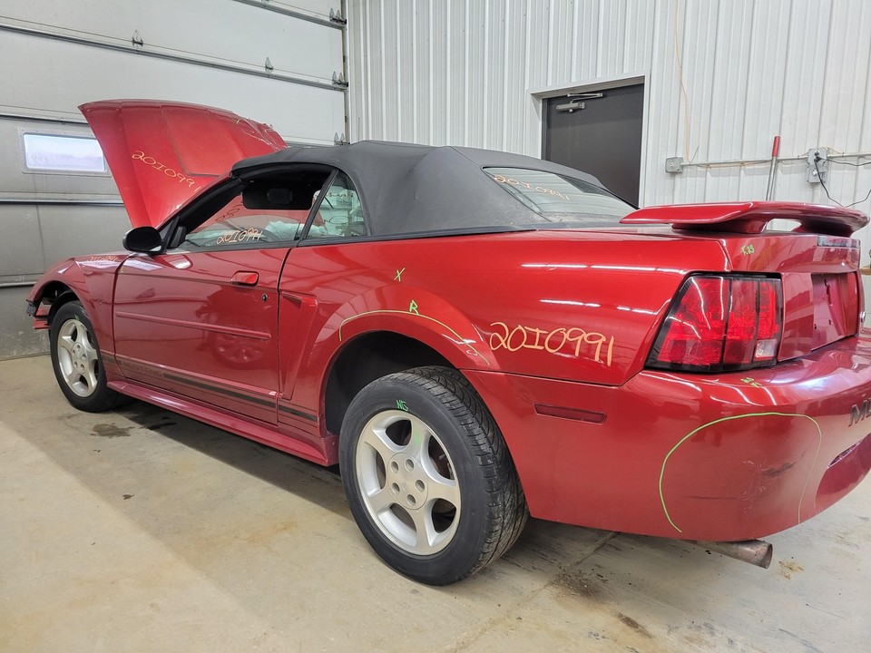 2001 Ford Mustang Driver Left Front Door Assy Power Lock Laser Red ...