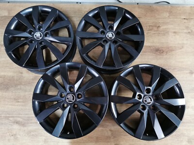 Set Of Original Aluminum Rims Crystal Skoda Octavia 5E0601025N Rims ...