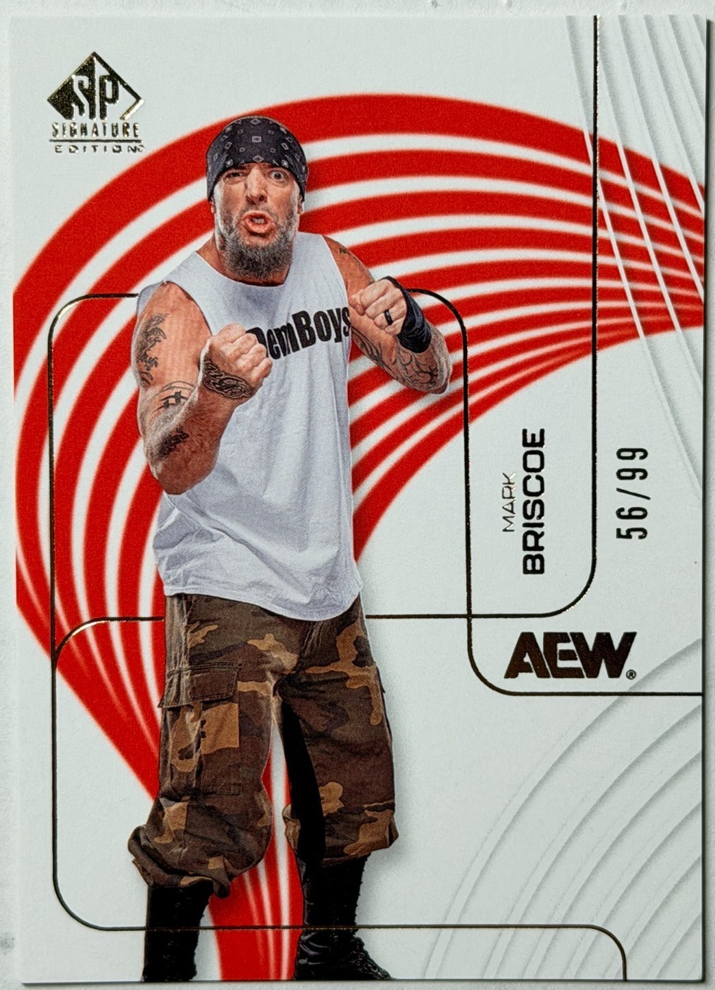 2025 Sp Signature Edition Aew - Mark Briscoe #60 Red /99 for sale ...