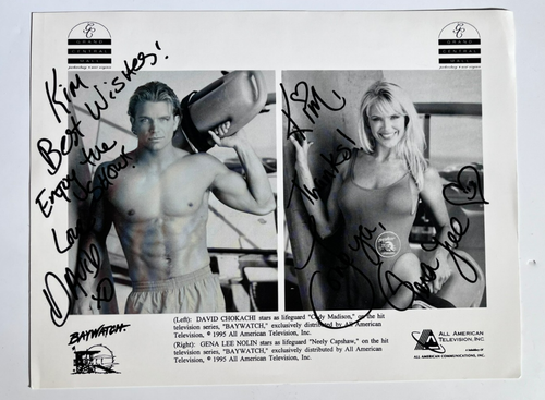 Gena Lee Nolan David Chokachi Baywatch 1990s autograph photo | eBay