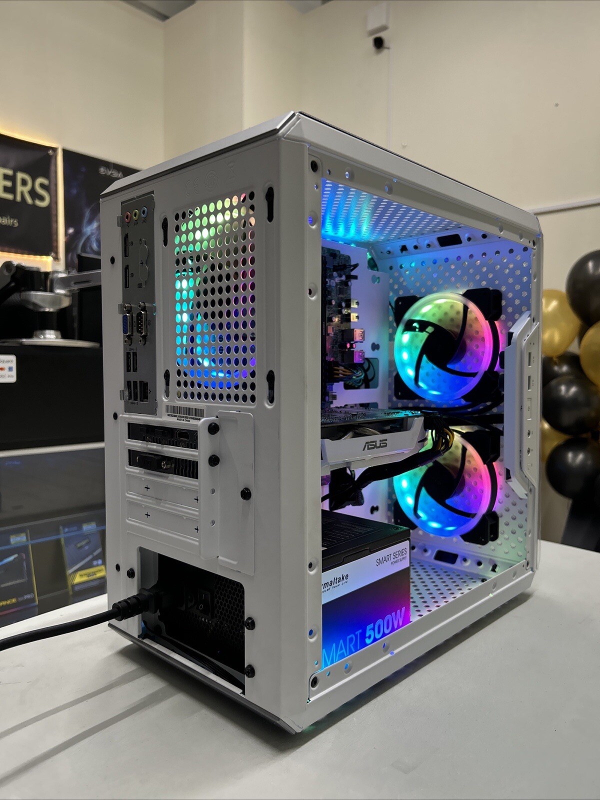 Custom ARGB Gaming PC Desktop Computer Intel I7 16GB 3TB 500GB SSD GTX ...