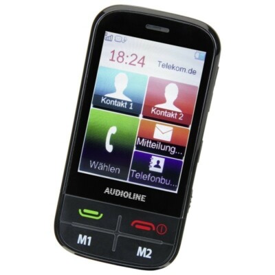 Audioline 903145 MT 1000 Touchscreen Handy Notruftaste Seniorenhandy ...