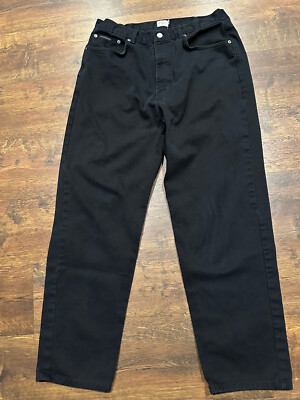 Calvin Klein Men Jeans Black size W36 L 32 Straight Legs wide | eBay