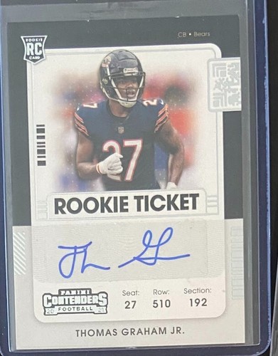 2021 Contenders Thomas Graham Jr Rc Ticket Autograph #250 Bears | eBay