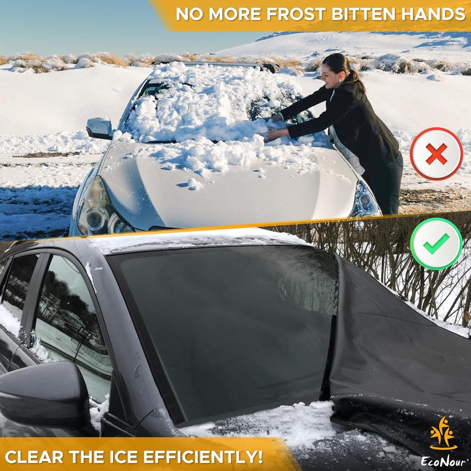Car Windshield Snow Cover Sun Shade Winter Rain Dust Ice Frost Guard ...