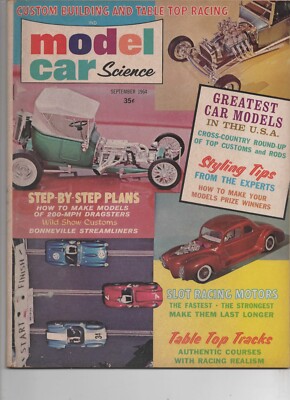 MODEL CAR SCIENCE, Magazine, September 1964 (Vintage Model Kits / Slot ...