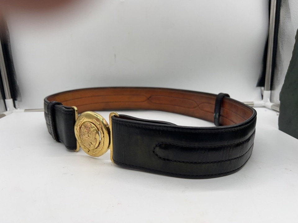 General Officer’s Belt Bianchi 24k Gold Plated Buckle | eBay