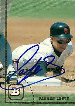 Darren Lewis autographed Baseball Card (San Francisco Giants) 1994 ...