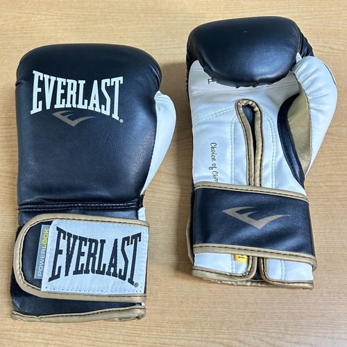Everlast Powerlock 2R Training Gloves Color White/Gold, 14 Ounces | eBay