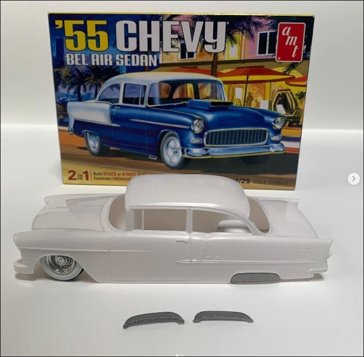1:25 55 Chevy Rear Skirts With Scuff Guard Built In. Car/wheels not ...