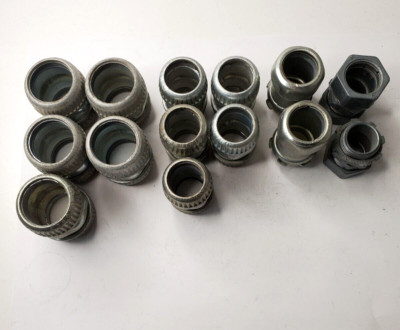 ASSORTMENT CONDUIT COMPRESSION COUPLING & CONDUIT CONNECTOR 1/2" & 3/4 ...