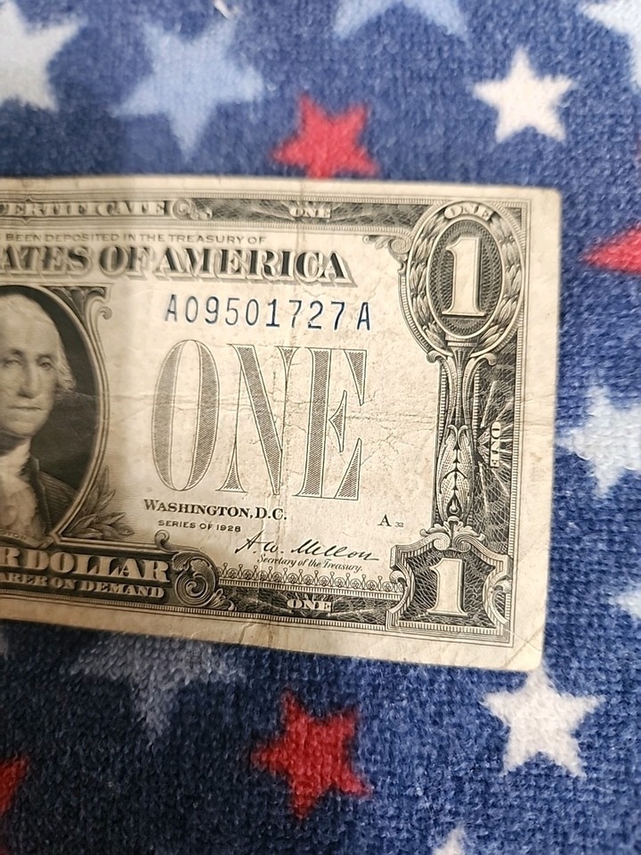 1928 One Dollar Silver Certificate Funny Back Banknote | eBay