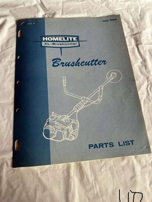 Homelite Textron XL-Brushcutter Parts list no 23811 Year 1964 SALES ...