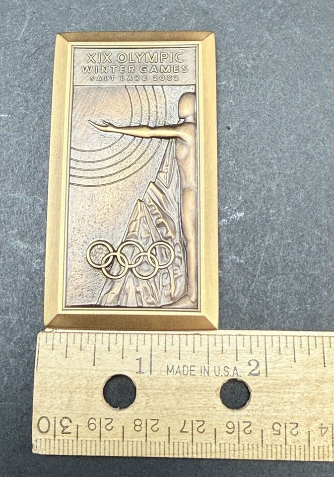 SALT LAKE CITY WINTER OLYMPIC PARTICIPATION MEDAL ORIGINAL BOX O.C ...