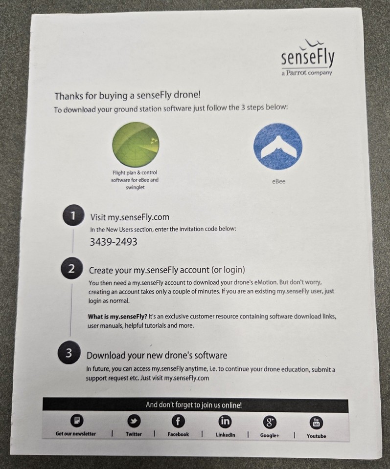Parrot Group Sensefly Ebee Drone | eBay
