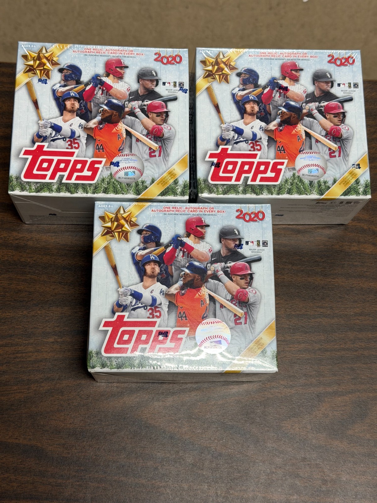 LOT OF 3 2020 TOPPS HOLIDAY MLB BASEBALL MEGA BOX BOXES FACTORY SEALED ...