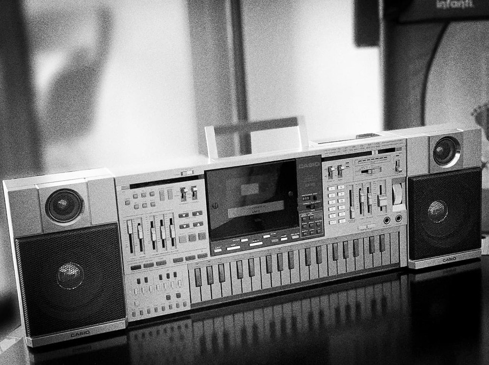 CASIO KX-101 🌈RaRe🌈 Vintage Stereo Cassette Boombox / Organ Synthes ...