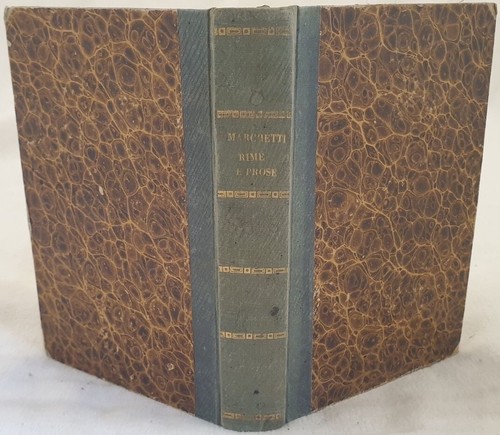 Rime and Prose Of Giovanni Marchetti 1850 Senigallia Marches Guido De Pepoli | eBay Australia