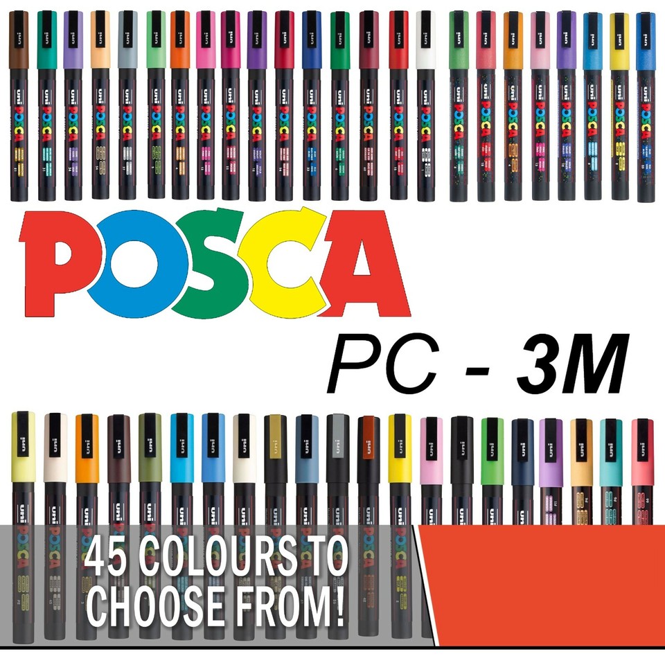 Posca Paint Marker Art Pens Waterproof Permanent Pen Car Tyre Metal Any ...