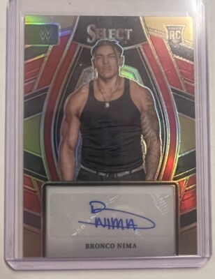 2024 Panini Select WWE Rwd Prizm Nxt Auto Bronco Nima #33/99 RC | eBay