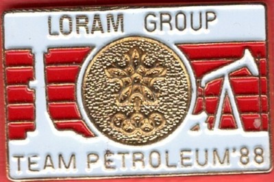 RARE 1988 Calgary Gold LORAM GROUP Olympic Games Mark Sponsor Pin | eBay