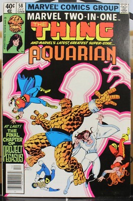 Marvel Two-In-One #58 The Thing and Aquarian Vol 1 Dec 1979 Marvel ...
