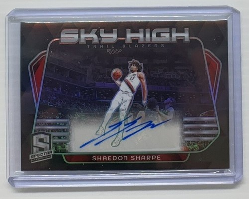 2023-24 Spectra Shaedon Sharpe Sky High Prizm Auto Autograph #72/75 ...