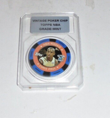 Vintage Topps NBA Poker Chip All Star Player CHRIS PAUL MVP ...