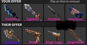 Mm2 Set Bundle LOGCHOPPER SET GINGERLUGER SET ALL IN THE PICTURE | eBay