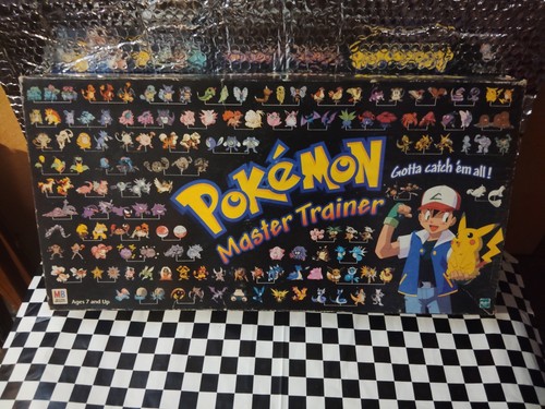 Vintage Hasbro 1999 POKEMON MASTER TRAINER Board Game Missing Pieces ...