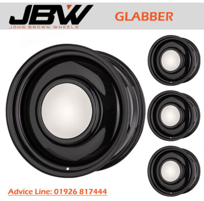 8"x18" JBW GLABER GLOSS BLACK STEEL WHEELS FITS VW TRANSPORTER T5 (x4 ...