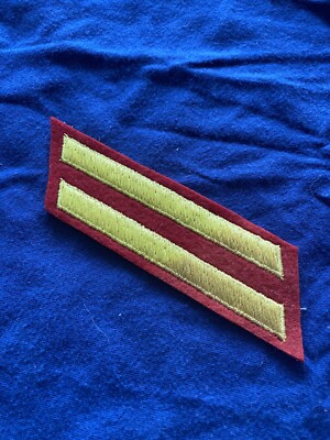 WW2 USMC 8 year service stripe right arm Embr. on CE wool | eBay