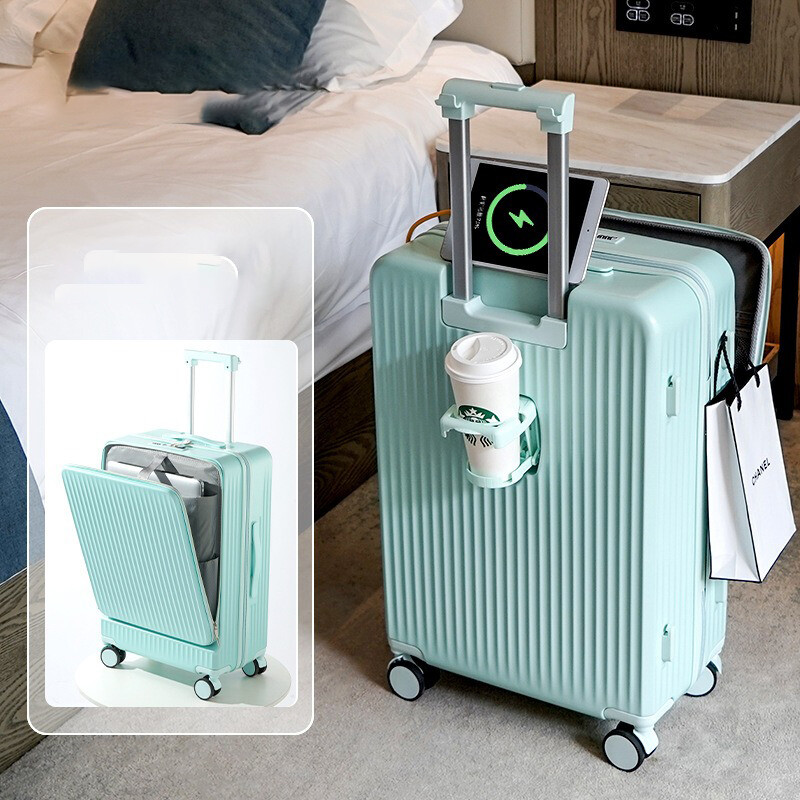 Front-mounted Open-ended Suitcase, Multi-function Code, Suitcase ...