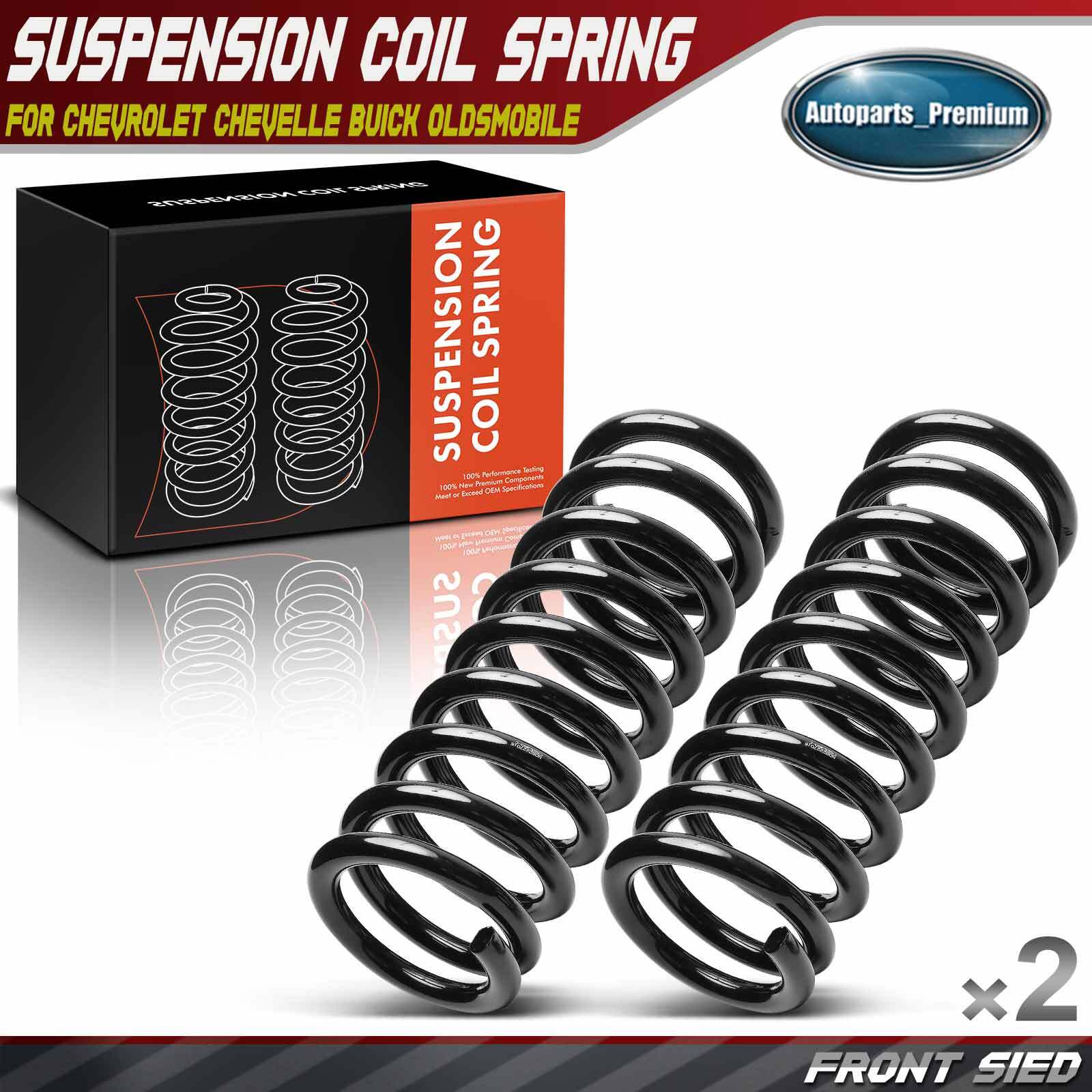 2x Front Left & Right Coil Springs for Chevrolet Chevelle Buick Skylark ...