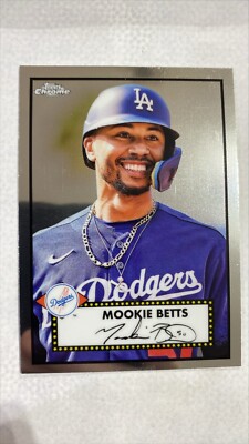 2023 Topps Chrome Lids Mitchell & Ness #52-3 Mookie Betts LA Dodgers | eBay