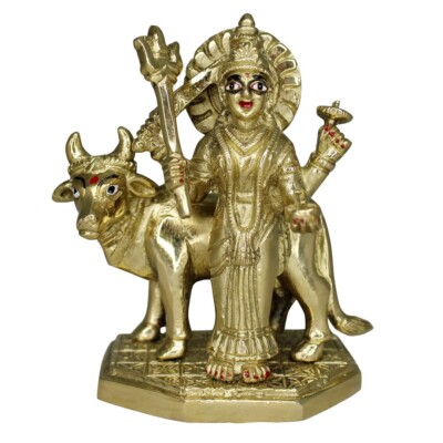 Brass Goddess Kuldevi Idol Statue for Home Puja Temple Mandir Decor ...