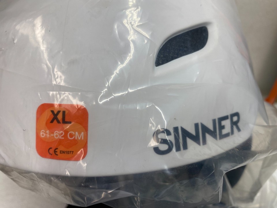 Sinner Bingham Ski Helmet - White - Adult Unisex XL - New | eBay