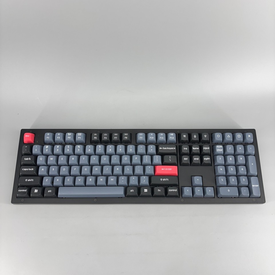 Keychron V6 Custom Mechanical Full Size PC MAC Keyboard RED Switch ...