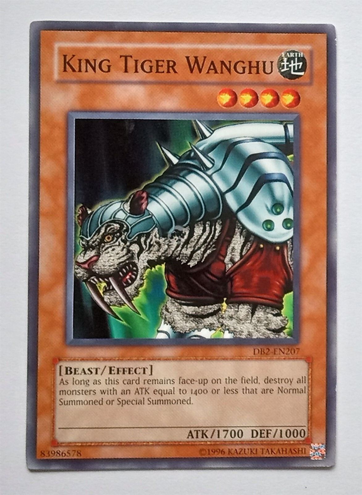 YuGiOh - King Tiger Wanghu - DB2-EN207 - Common - LP | eBay