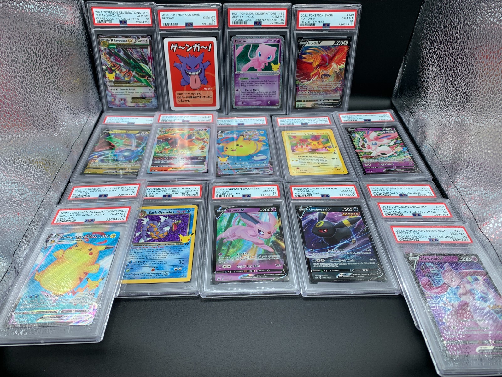 100 PSA 10 GEM MINT Graded Pokemon Slab LOT Bulk Wholesale WITH ...
