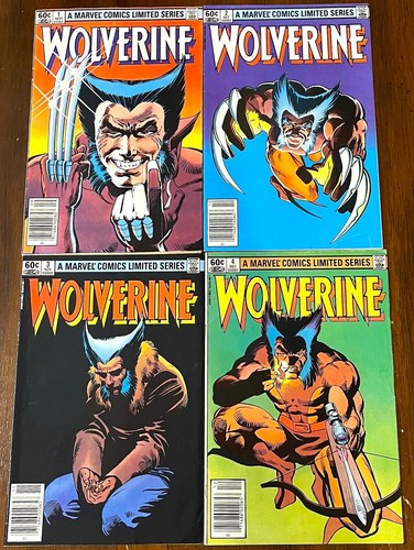 WOLVERINE Limited Series complete set #1-4 ~ Frank Miller 1982 ~ All ...