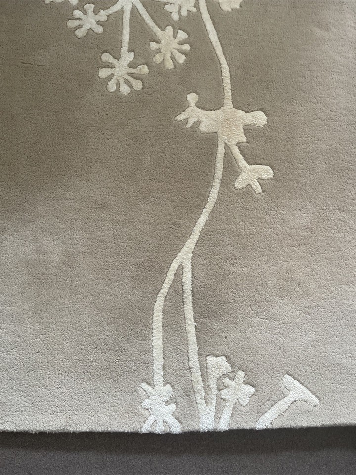 Thick pile Wool And Viscose Rug. 120x180cm | eBay UK